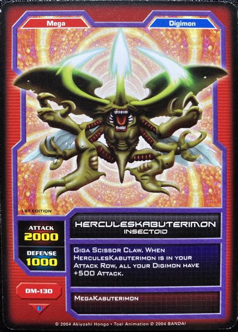 Herculeskabuterimon Dm 130 Prices Digimon Ccg Digimon Cards