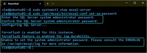 Reset The Sa Password In Sql Server On Linux Vladdba