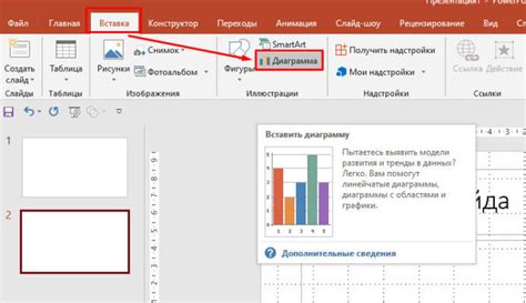Как сделать диаграмму в Powerpoint Online