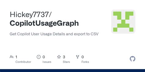 Github Hickey7737copilotusagegraph Get Copilot User Usage Details
