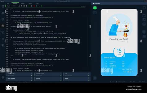 Dark Programming Interface For Mobile Applications Ux Ui Development