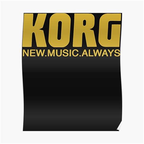 Korg Poster For Sale By Burstein123 Redbubble