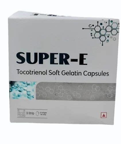Super E Tocotrienol Soft Gelatin Capsule At ₹ 480box Tocotrienol