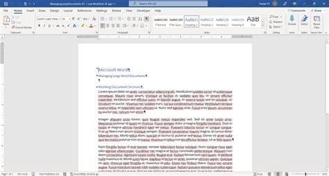 Using Page Breaks And Section Breaks In Word