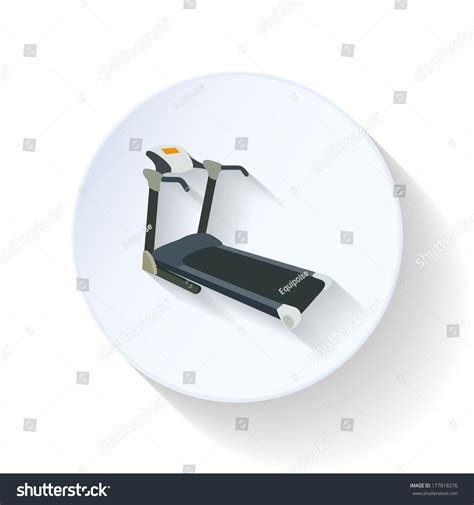 Treadmill Flat Icon Stock Illustration 177818276 Shutterstock