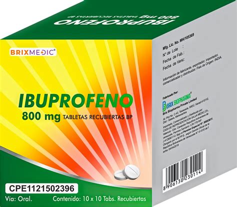 Ibuprofeno 800 Mg Tablet At ₹ 560box Mumbai Id 2856284812762