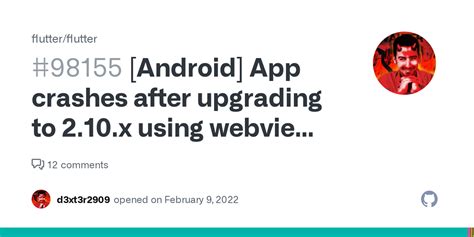 Android App Crashes After Upgrading To 210x Using Webview Videoplayer Plugin · Issue