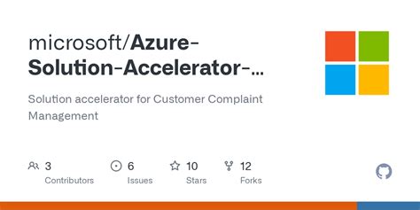 Azure Solution Accelerator Customer Complaint Managementreadmemd At