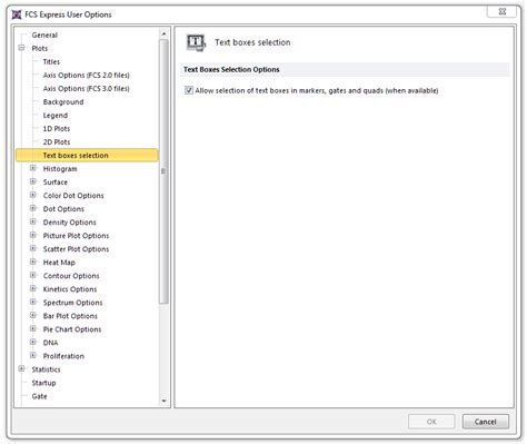 Text Boxes Selection Options Text Boxes Selection Options