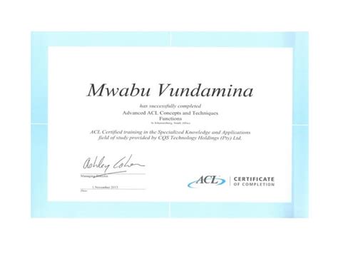 Acl Advanced Functions Ppt