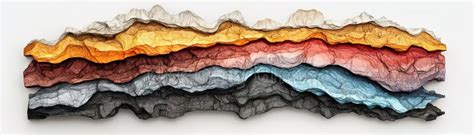 An Abstract Art Piece Featuring Layered Textures In Vibrant Colors Creating A Dynamic Visual