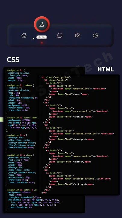 Animated Menu Hover Animation Effect Using Html Css Navbar