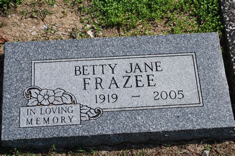 Betty Jane Brown Frazee 1919 2005 Find A Grave Memorial
