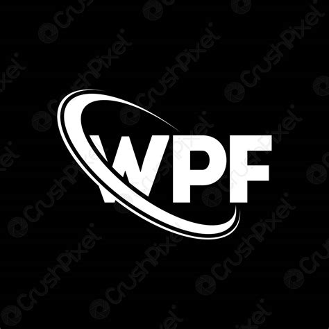 wpf logo wpf letter wpf letter logo design initials wpf vector de