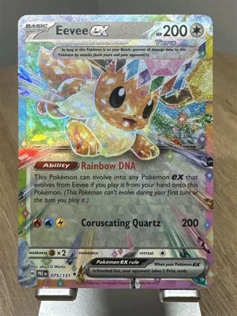 Eevee Ex Pokemon Prismatic Evolutions Promo Surprise Box 075131 Sealed