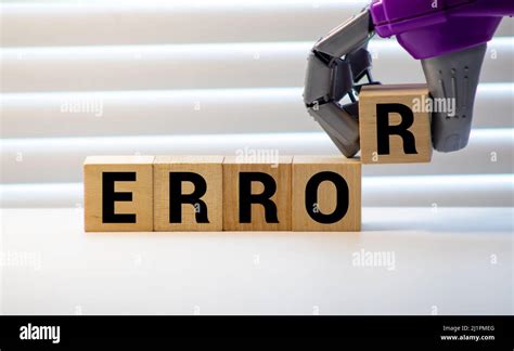 Word Error Made From Wooden Letters Lies On A Red Background Stock Photo Alamy