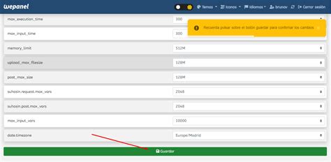 El Archivo Subido Excede La Directiva Uploadmaxfilesize En I Webempresa