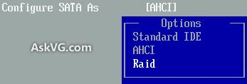 How To Change SATA Hard Disk Mode From IDE To AHCI RAID In BIOS After Installing Windows AskVG