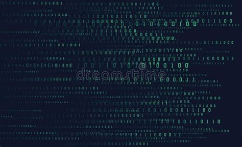 Abstract Technology Binary Code Background