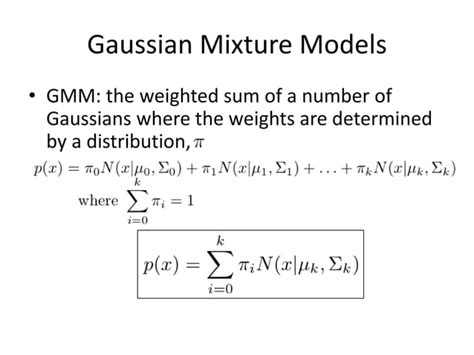 Lecture 18 Gaussian Mixture Models And Expectation Maximization Pptx Physics Science