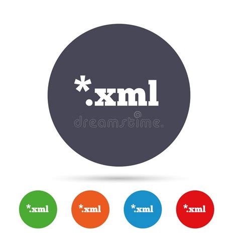 File Document Icon Download XML Button Stock Vector Illustration Of Badge Label