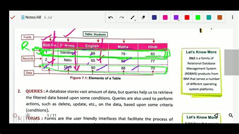 computer class 7 chapter 7 part 1 database and dbms an introduction