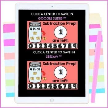 Subtraction Prep Digital Activity For Google Slides And Seesaw Babbling Abby
