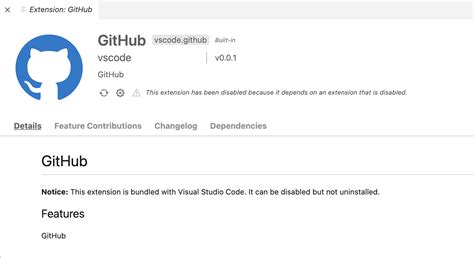 Feature Description Missing For The Built In Github Extension · Issue 127687 · Microsoftvscode