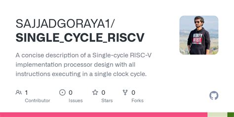 github sajjadgoraya1 single cycle riscv a concise description of a single cycle risc v