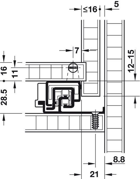 Concealed Runners Base Panel Mounting Blum Movento H Full Extension Load Bearing