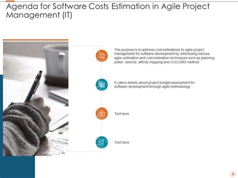 software costs estimation in agile project management it powerpoint