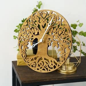 Tree Of Life Wall Clock Tree Of Life Wall Decor Tree Modern Clock Wood Tree Clock Wall Clock