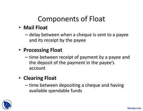 Mail Float E Commerce Lecture Slides Docsity