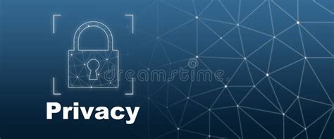 Data Protection Privacy Conceptcyber Security Network Stock Illustration Illustration Of