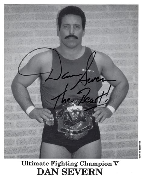 Dan Severn Boxing Mma Ufc Signed Promo Photo