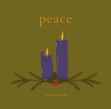 Candle Of Peace For Second Sunday Of Advent