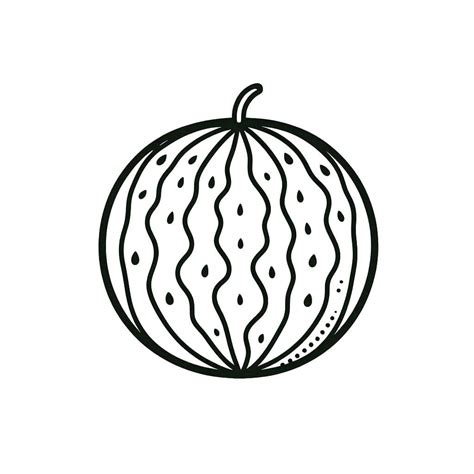 Coloriage Pastèque 3 Dessin Gratuit à Imprimer