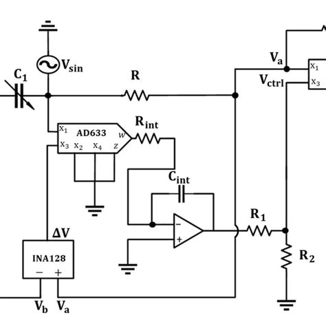 Electronic Circuit Of The Proposed Capacitive Autobalancing Bridge Electronic Circuit Of The Proposed Capacitive Autobalancing Bridge
