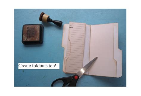 File Folder Ledger Junk Journal Kit Etsy