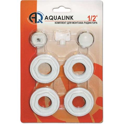Комплект монтажный для радиатора, 3/4", 7 предметов, 40, AquaLink ...