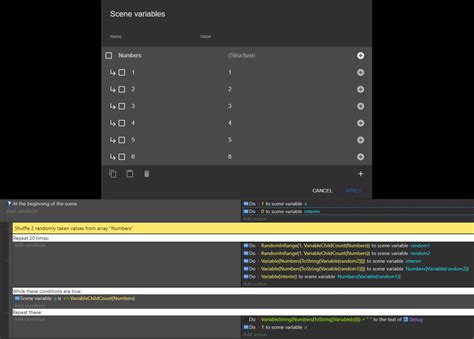 how do i random a variable list how do i gdevelop forum