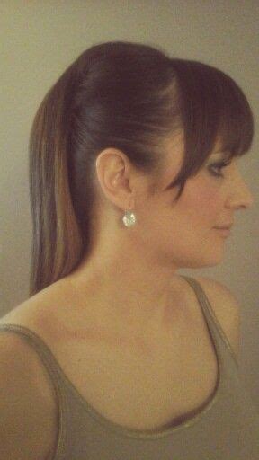 Bangs And Ponytail Hair Makeup Ponytail Bangs
