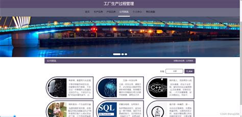 Springboot毕设项目工厂生产过程管理602ww（javavuemybatismavenmysql） Csdn博客