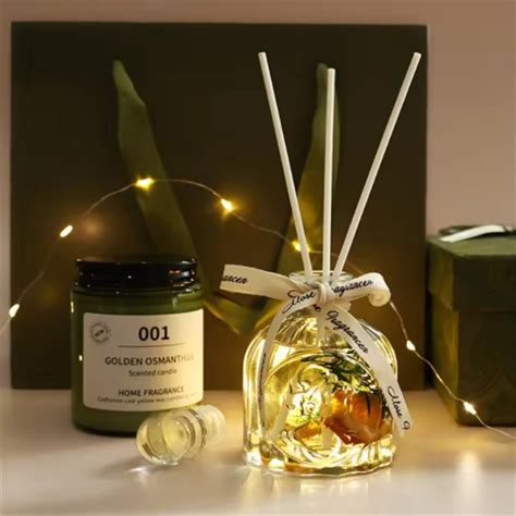 Wholesale Empty Bottle Custom Luxury Refill Oil Perfume Reed Diffuser And Soy Wax Burner With