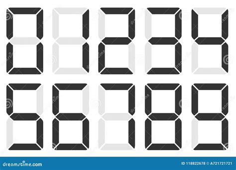 在背景隔绝的计算器液晶数字式数字的创造性的传染媒介例证 Lcd电子屏幕 艺术desig 库存例证 插画 包括有 背包 设置 118822678