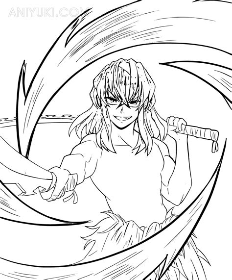 Dibujos De Inosuke Hashibira Para Colorear Dibujos Para Imprimir