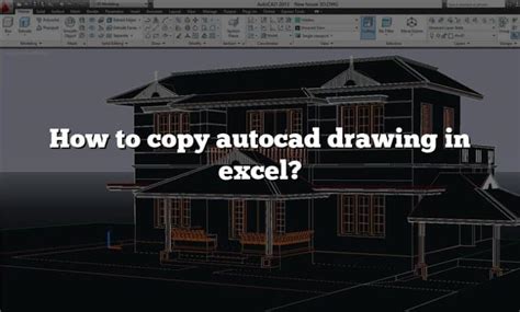 how to copy autocad drawing in excel