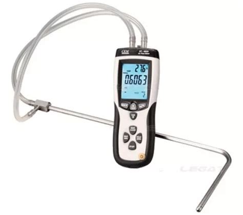 Medidor De Fluxo Vazão Temperatura Velocidade Com Tubo Pitot Frete Grátis