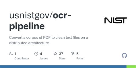 Github Usnistgov Ocr Pipeline Convert A Corpus Of Pdf To Clean Text