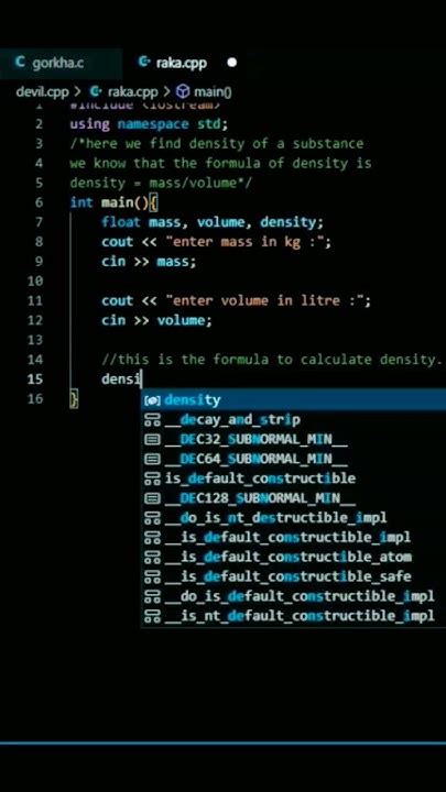 Density Of A Substance Mole Concept C Coding Coding